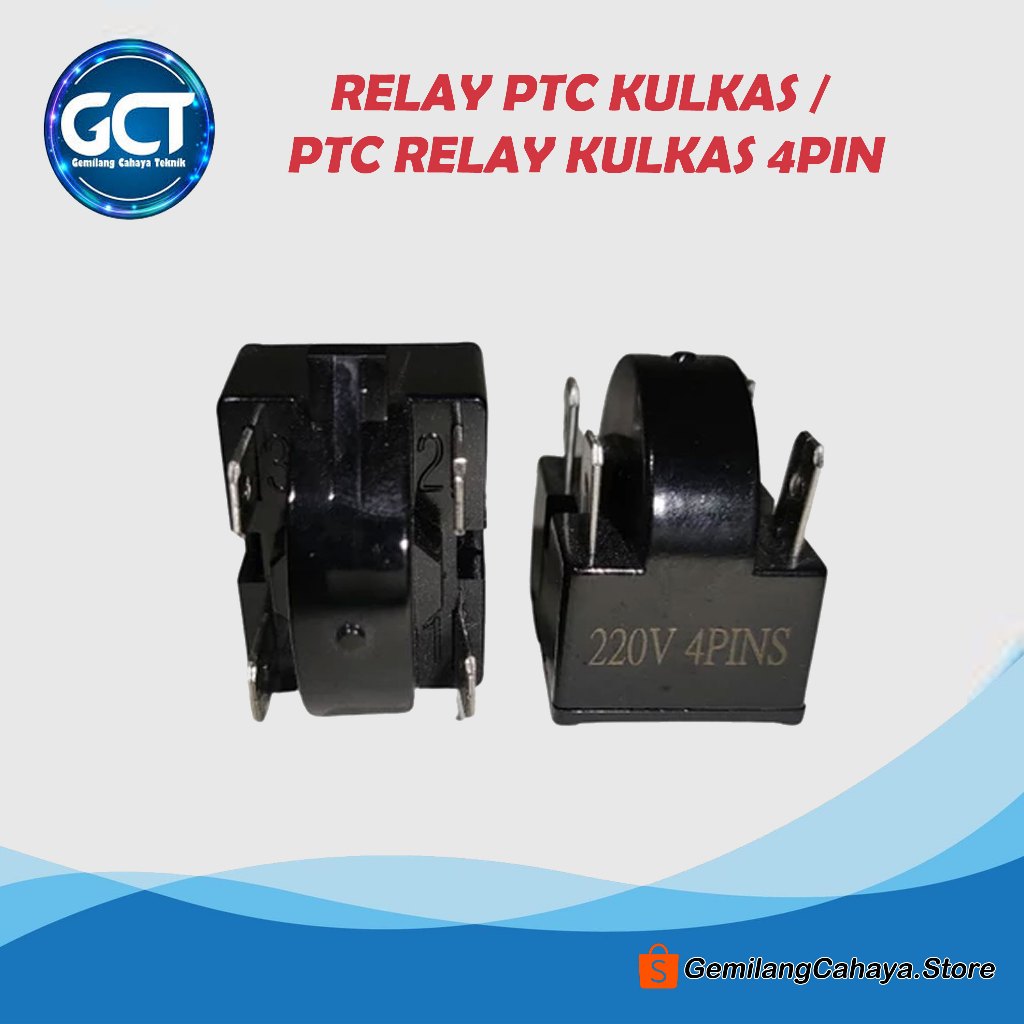 Jual RELAY PTC KULKAS / PTC RELAY KULKAS 4PIN | Shopee Indonesia