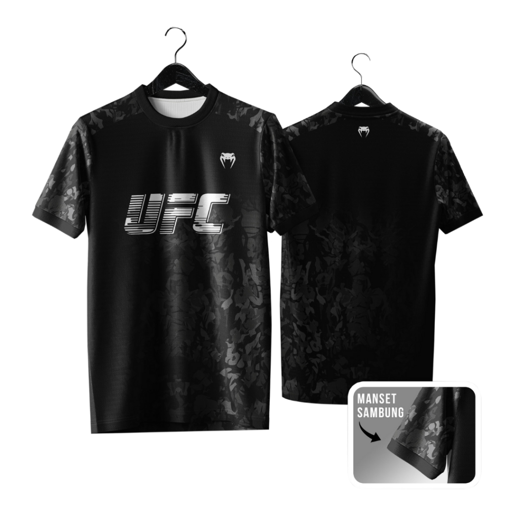 Jual Jersey MMA Beladiri UFC 2025 Bahan Drifit Premium Serap Keringat ...
