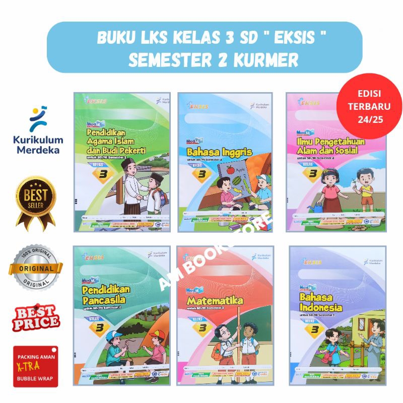 Jual BUKU LKS ( LATIHAN SOAL ) EKSIS KELAS 3 SD SEMESTER 2 KURIKULUM MERDEKA EDISI TERBARU DARI ...