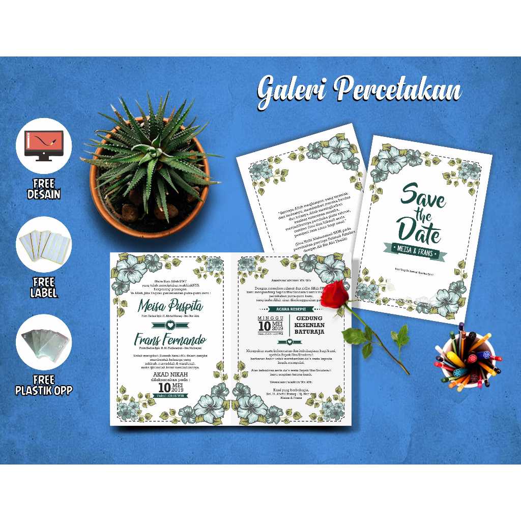 Jual UNDANGAN PERNIKAHAN / UNDANGAN UNIK / UNDANGAN LUCU / UNDANGAN ...