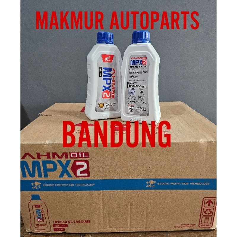 Jual Oli AHM MPX2 800ML/0.8Liter SAE 10W-30 4Tak Matic/(1 Dus isi 24 ...