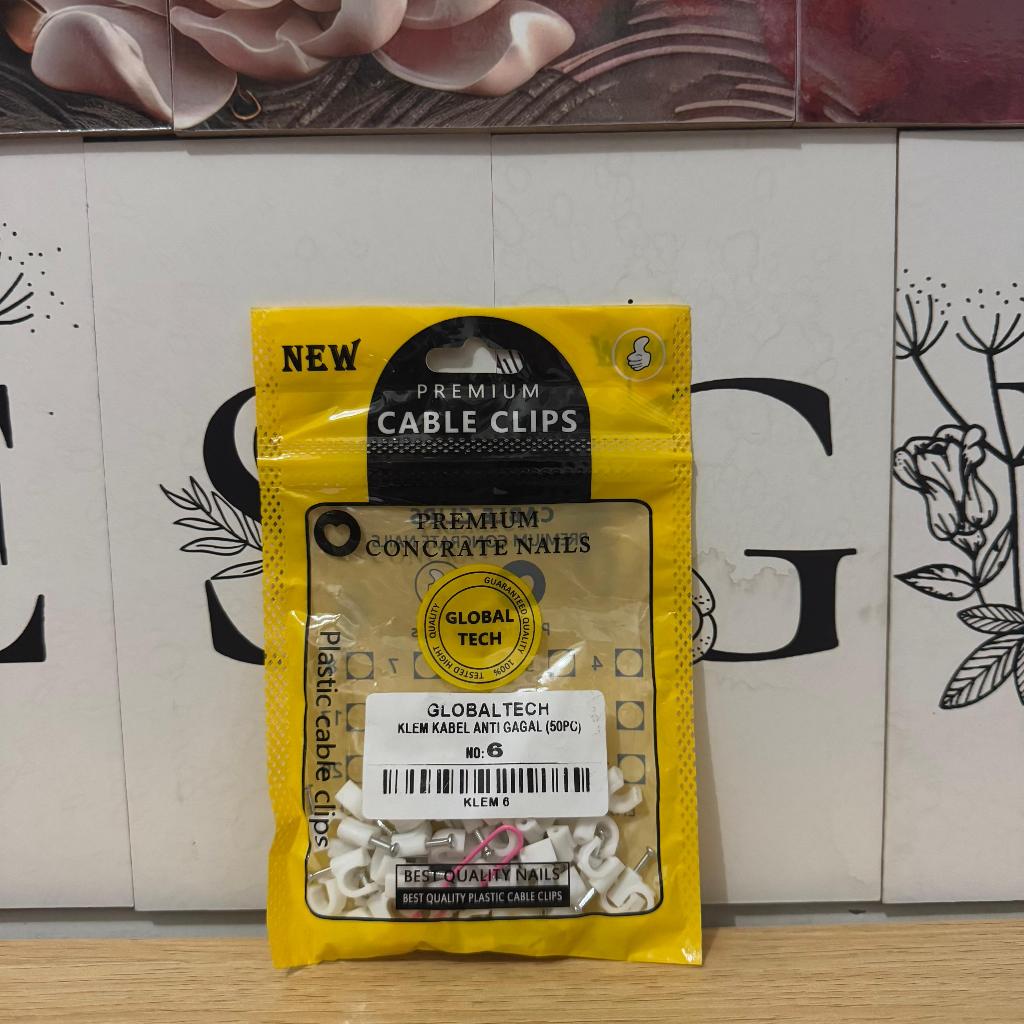 Jual ORIGINAL PAKU KLEM KABEL ANTI GAGAL GLOBAL TECH PER BUNGKUS ISI 50 ...