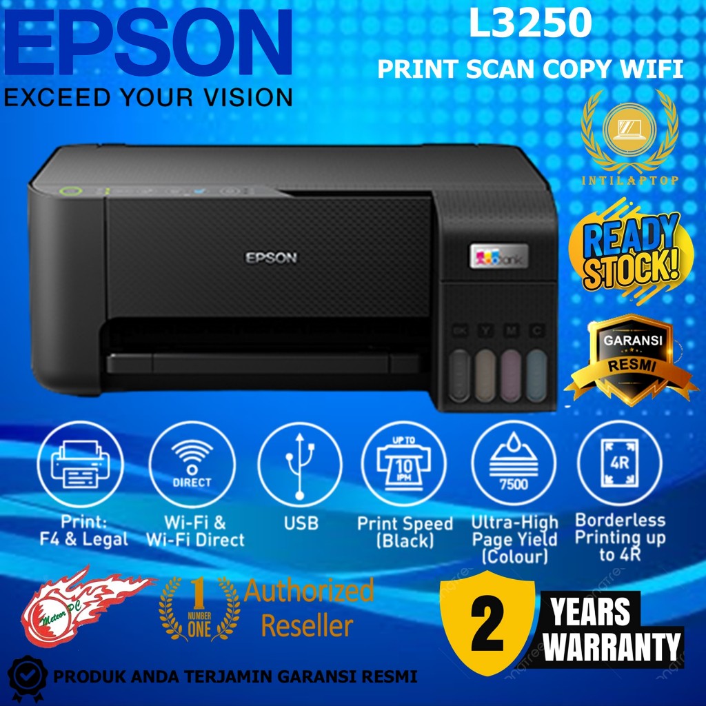 Jual PRINTER EPSON L3250 ALL IN ONE WIRELESS PRINT SCAN COPY WIFI ...