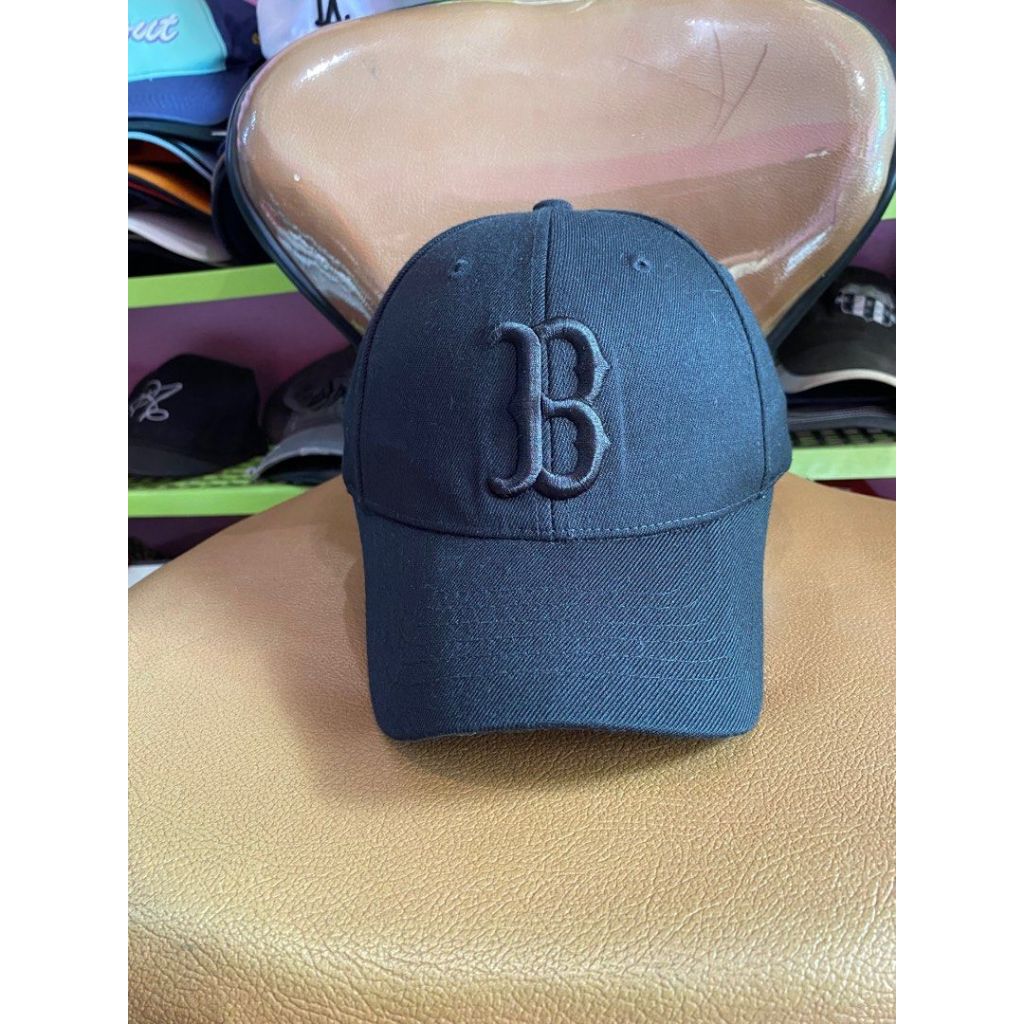 Jual Topi MLB original black on black logo B | Shopee Indonesia