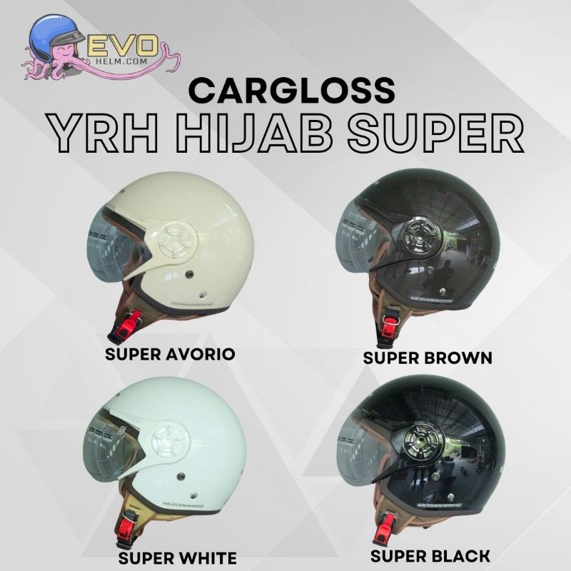 Jual HELM CARGLOSS YRH HIJAB ORIGINAL VARIASI CUSTOM LIST FRAME KACA ...