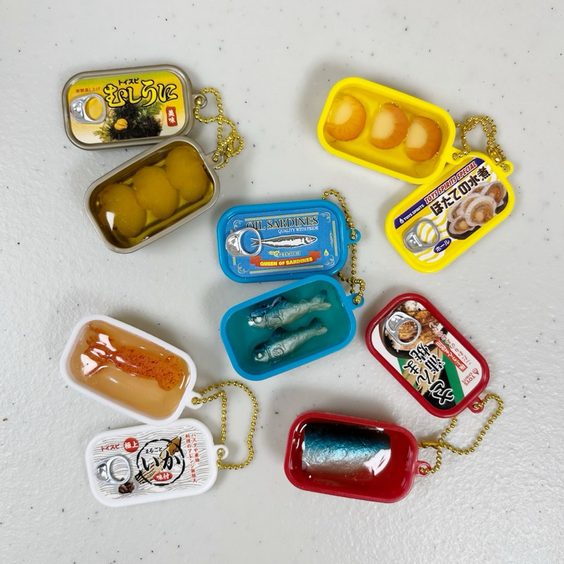 Jual canned fish miniature keychain ୭ ˚. ᵎᵎ gantungan kunci miniature ikan kaleng gacha gachapon ...