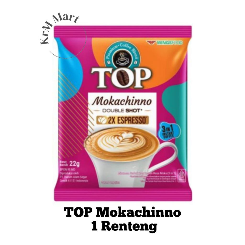 Jual Top Mokachinno double shot 2x espresso 1 renteng renceng kopi ...