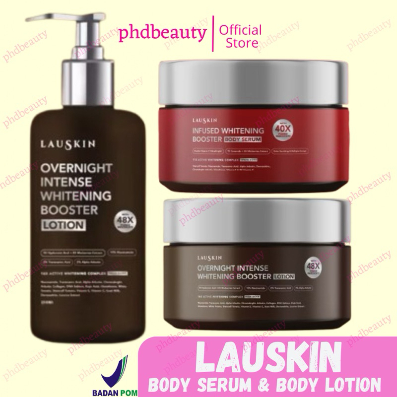Jual [READY] LAUSKIN OVERNIGHT INTENSE WHITENING BOOSTER BODY LOTION ...