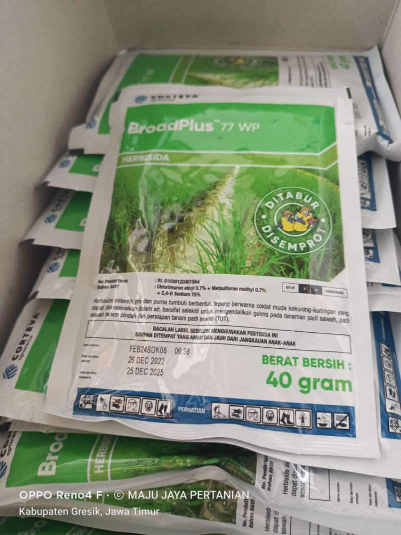Jual HERBISIDA BROADPLUS 25GR || Obat rumput di padi | Shopee Indonesia