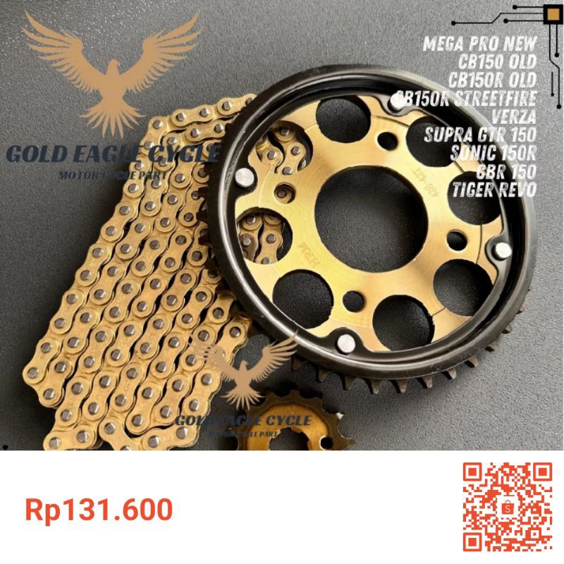 Jual GEAR GIR SET GEAR GIR PAKET MEGA PRO NEW CB150 OLD CB150R VERZA CBR150R SONIC 150 R ...