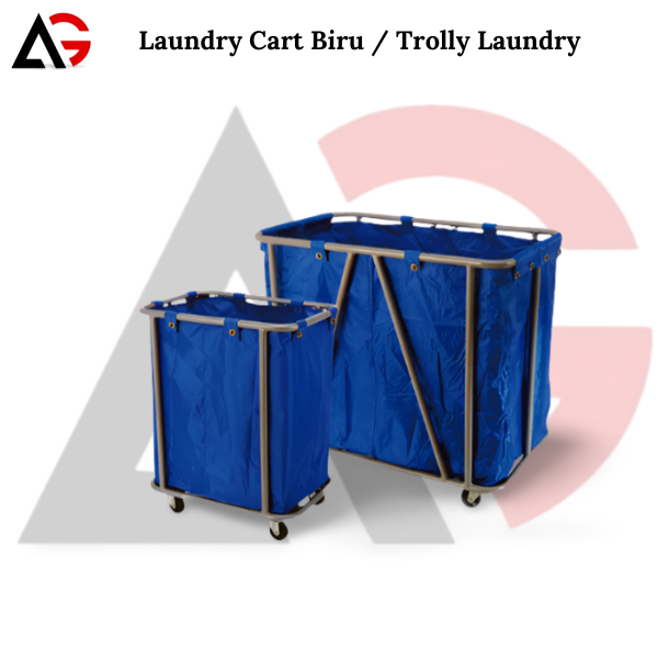 Jual Laundry Cart Biru / Trolly Laundry | Shopee Indonesia