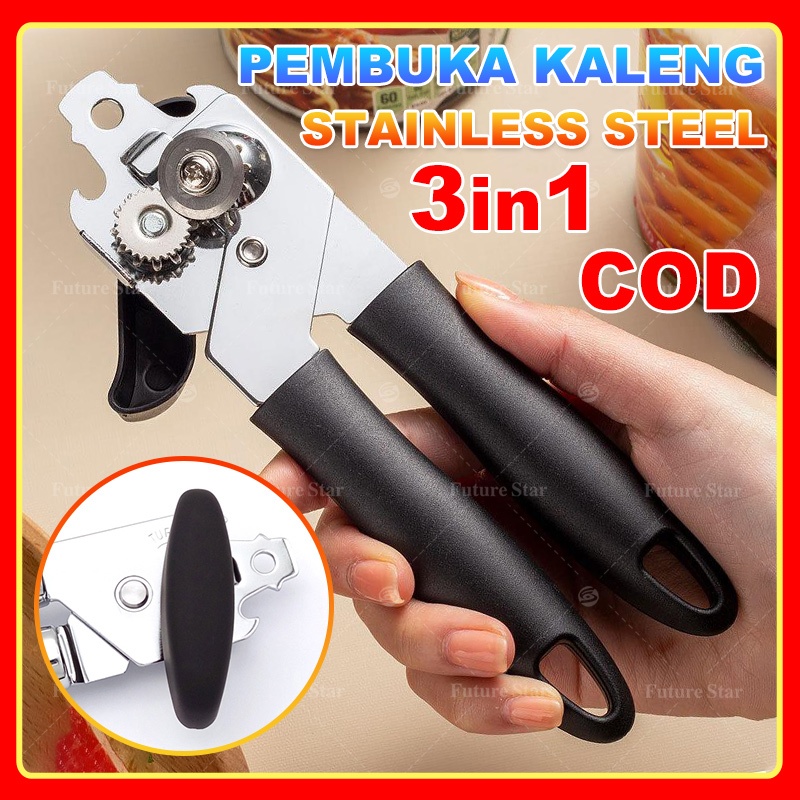 Jual Alat Pembuka Kaleng 3 In 1 / Can Opener Manual / Botol Bukaan ...