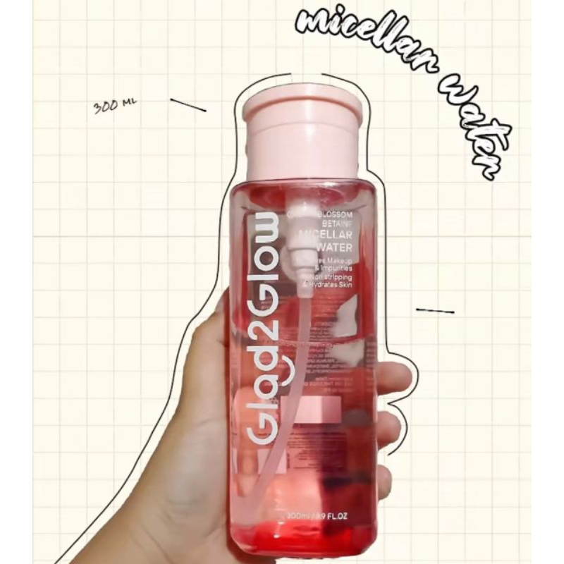 Jual Micellar Water Glad2Glow Cherry Blossom Betaine Micellar Water ...