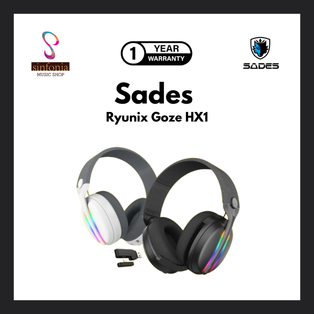 Jual Sades Ryunix Goze HX1 Headset Gaming Wireless Bluetooth | Shopee ...