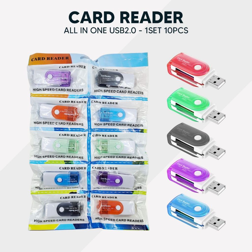 Jual Card Reader Multi All In One Usb 2.0 Multifungsi | Shopee Indonesia