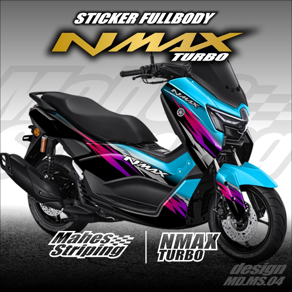 Jual (COD) Decal Sticker Yamaha NMAX TURBO - Stiker NMAX NEW 2024 Full ...