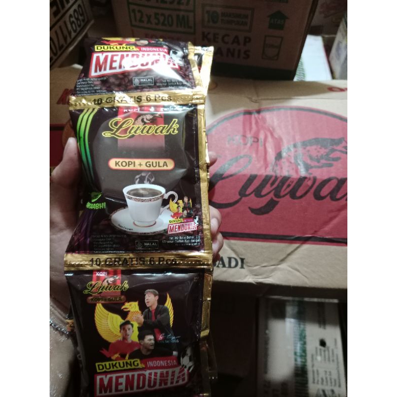 Jual Kopi Luwak Hitam + Gula @25g 1 renceng isi 10 bonus 10 sachet ...