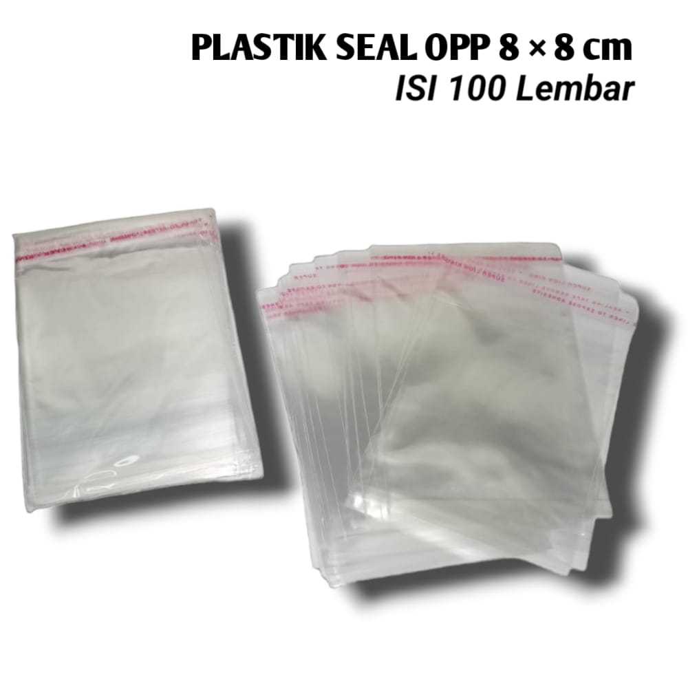 Jual Plastik OPP Ukuran 8x8 Cm Kantong Plastik OPP Lem Kemasan Roti ...