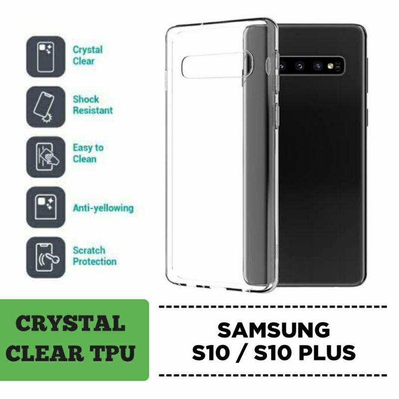 Jual Softcase Samsung Galaxy S10 S10+ S10 Plus Case Clear Back Cover ...