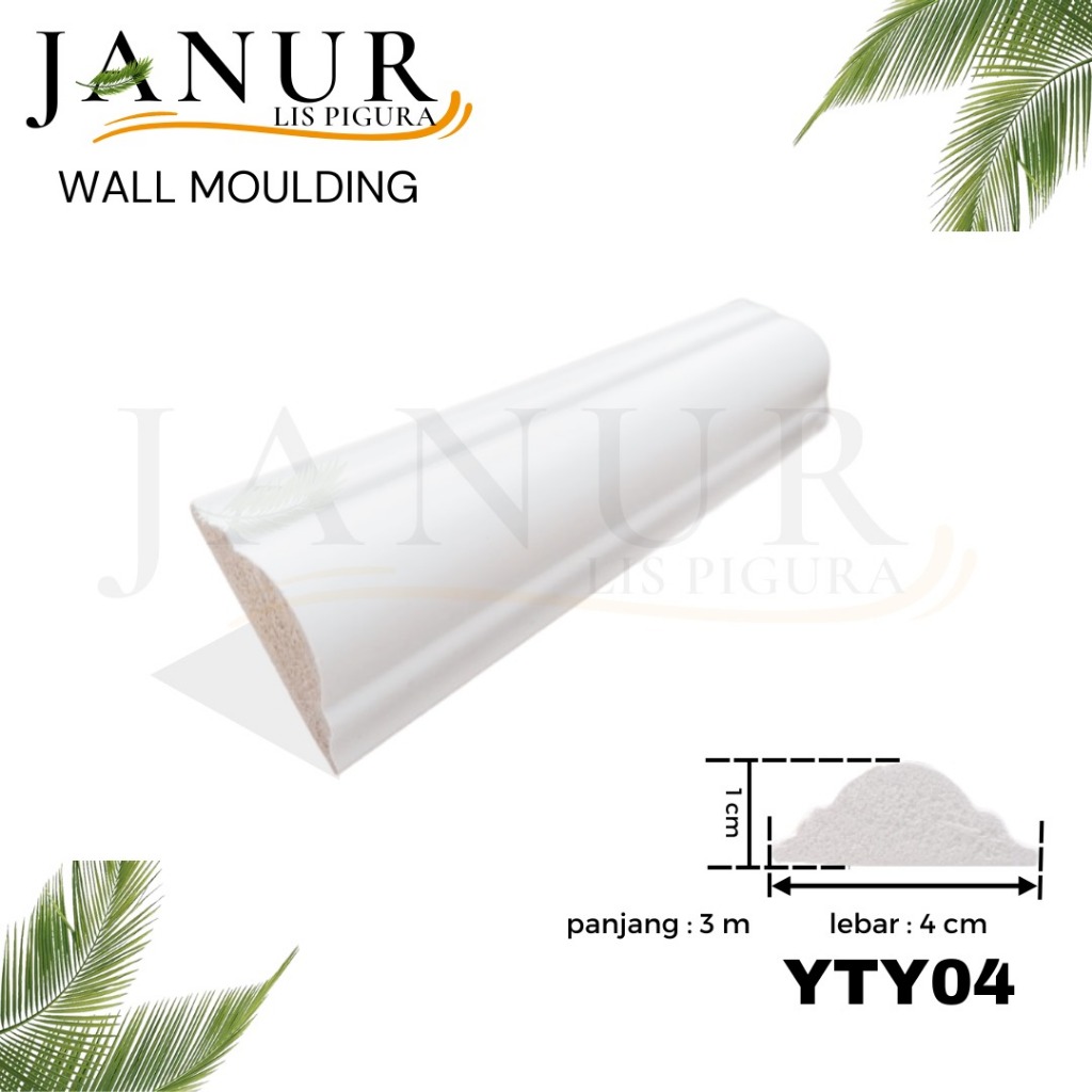 Jual Janur Lis Pigura Wall Moulding White P 3m x L 4cm | Shopee Indonesia