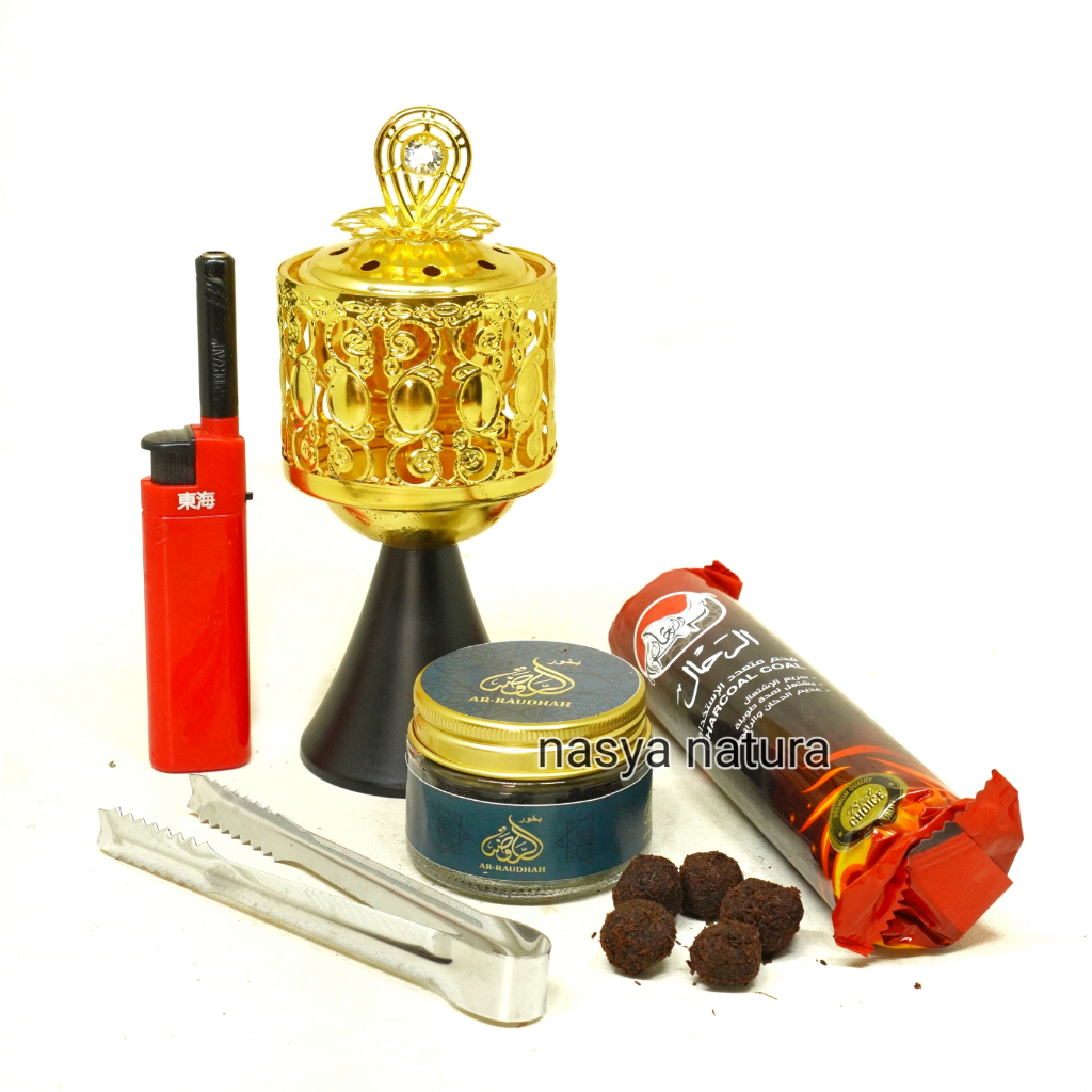 Jual Paket Bukhur Mamoul 20gr Buhur Mamul Bulat Wangi Dupa Oud Komplit ...