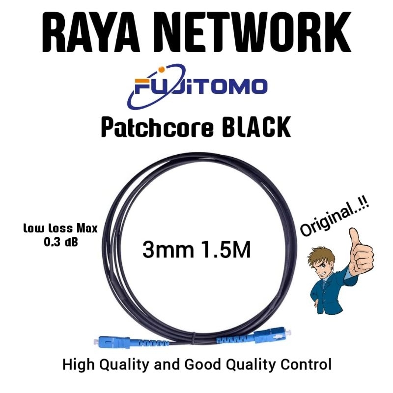 Jual FUJITOMO PatchCore Black 3mm | Shopee Indonesia