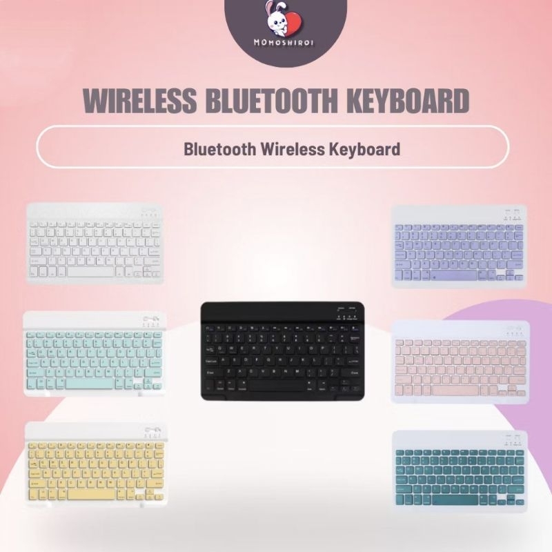 Jual Bluetooth Keyboard 10 Inch Wireless Portable Tablet iPad iOS ...