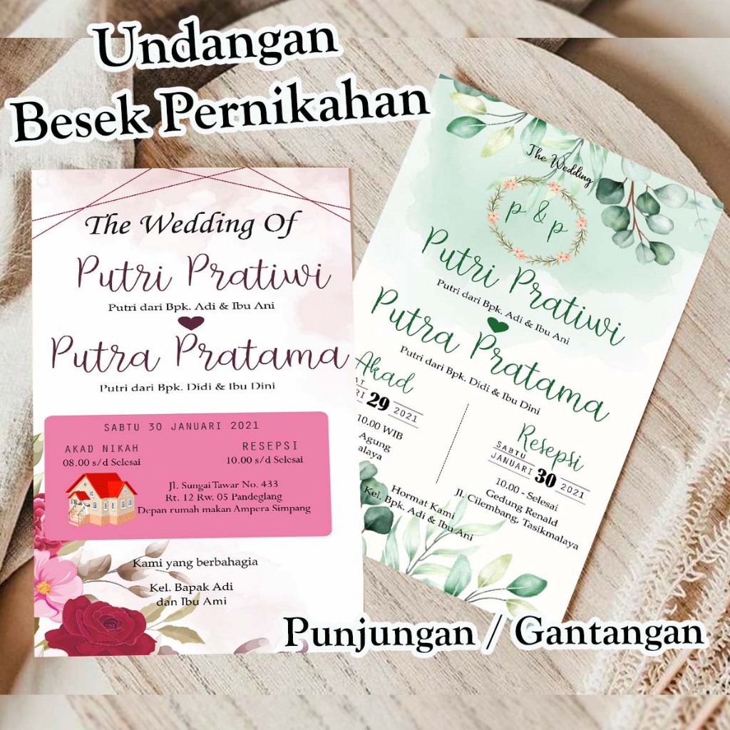 Jual undangan unik mini pernikahan gantangan punjungan | Shopee Indonesia