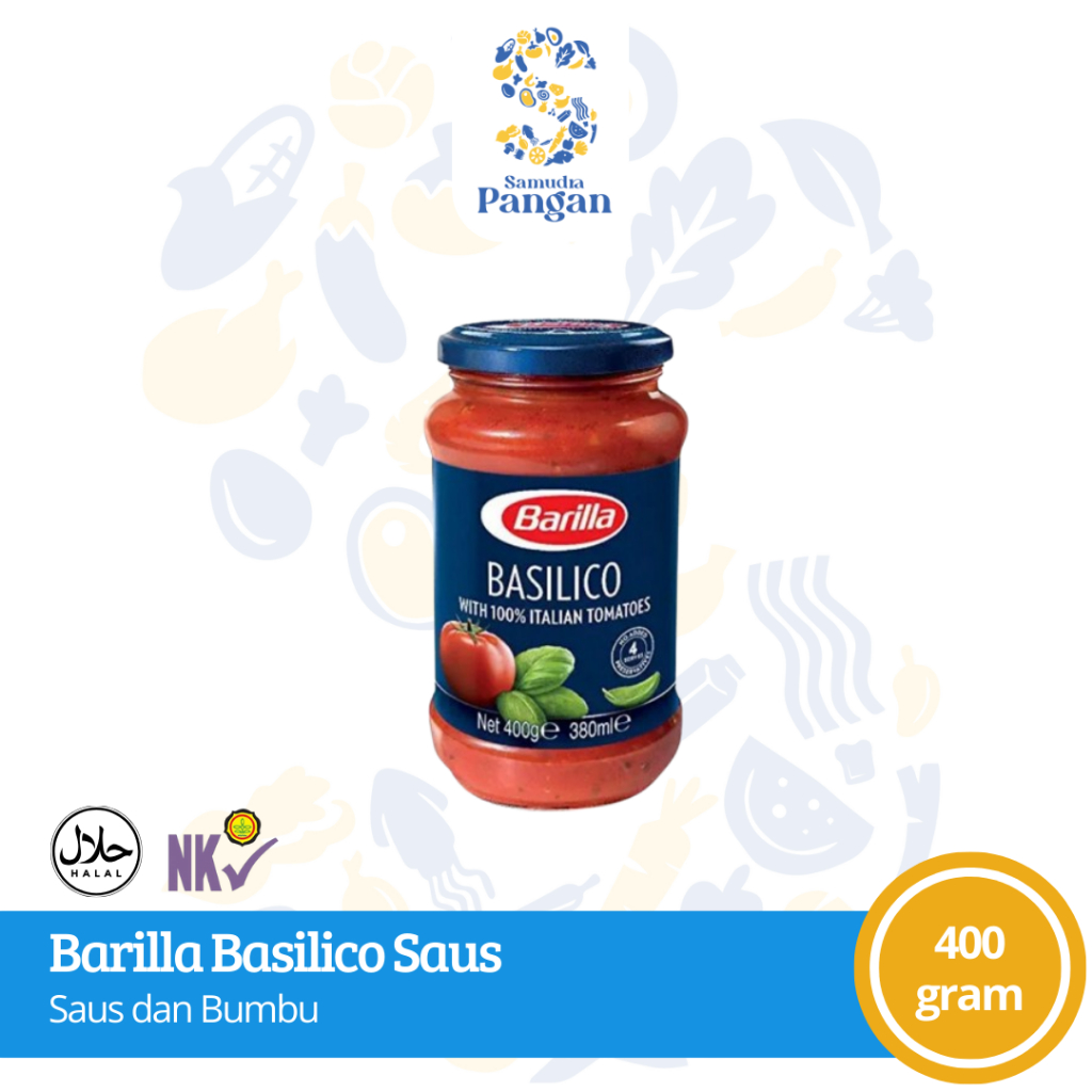 Jual Barilla Basilico Sauce Pasta 400 gram | Shopee Indonesia