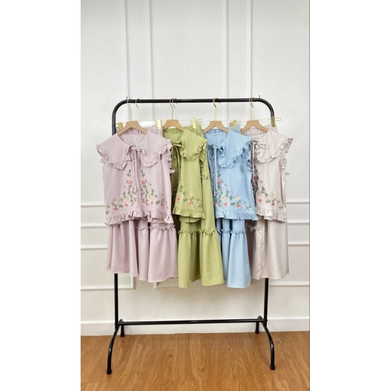 Jual Oneset Rok Rosecrepe | Shopee Indonesia
