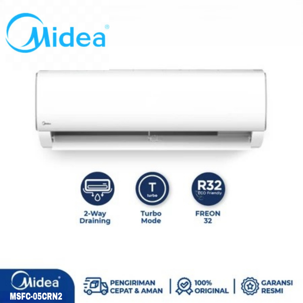 Jual AC Midea Low Watt 1/2 PK R32 MSFC05CRN | Shopee Indonesia