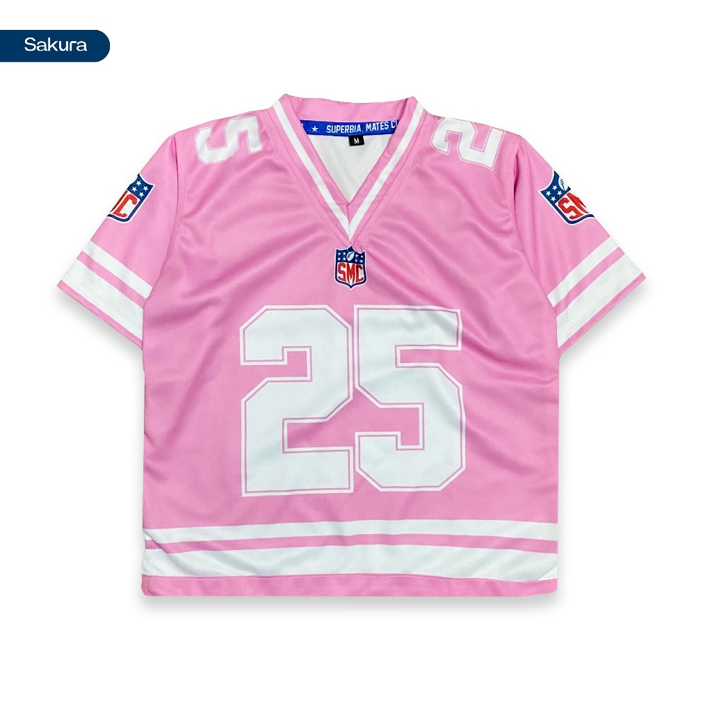 Jual SUPERBIA - Baju Skena Anak Model Rugby Pink Oversize Sakura ...