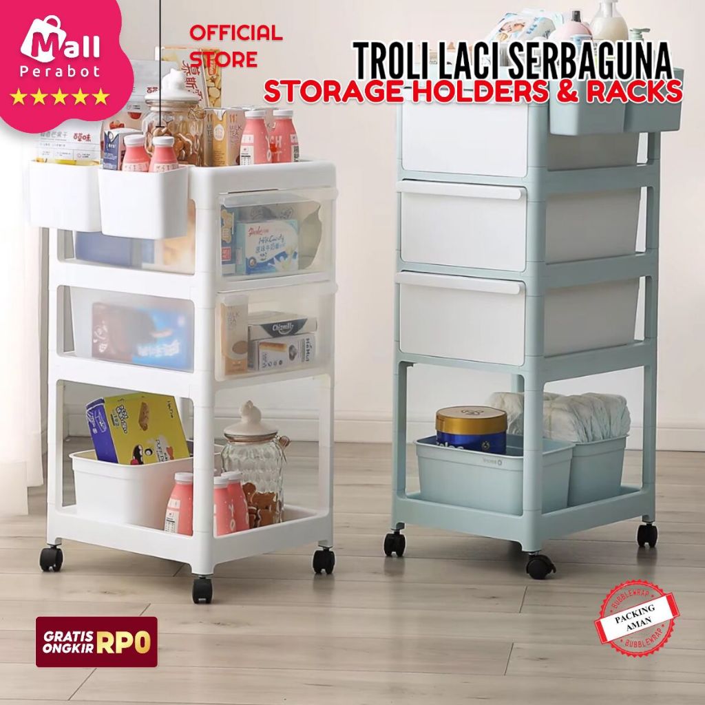 Jual Mall Perabot | Rak Penyimpanan Perlengkapan Bayi | Lemari Troli Dorong Baju Baby Stuff ...