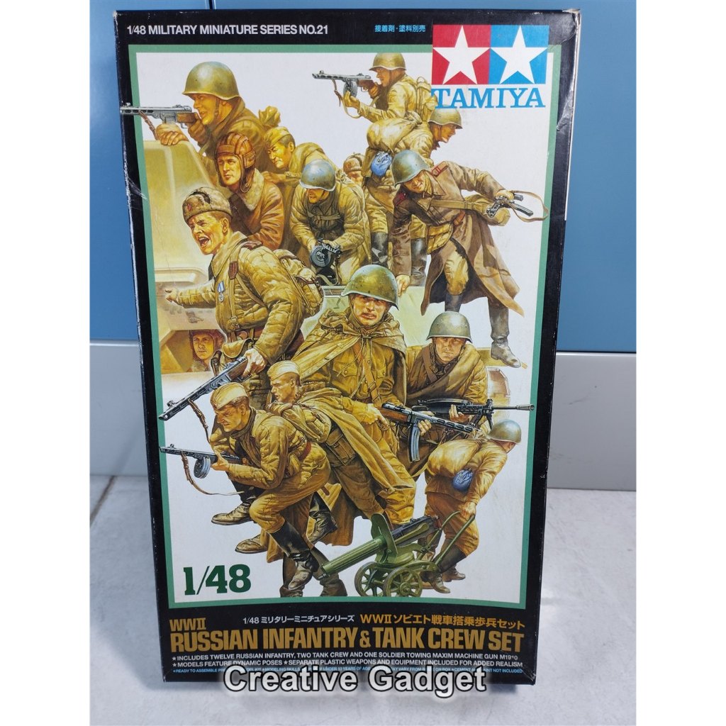 Jual Model Kit Tamiya 1/48 - Russian Infantry & Tank Crew Set - 15 ...