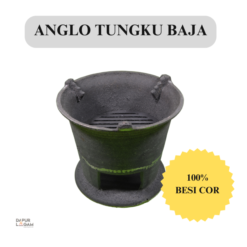 Jual ANGLO TUNGKU BAJA COR BESI | D 20CM - 31cm | Shopee Indonesia