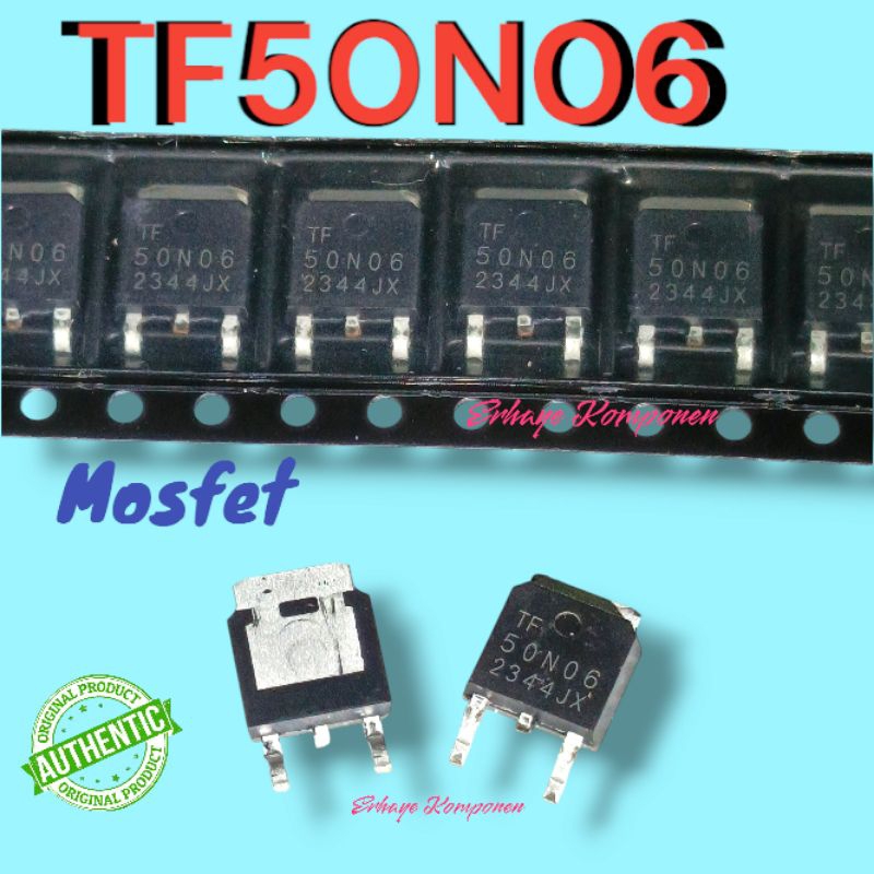 Jual BARU!! Mosfet 50N06 t To-252 Mosfet SMD TF50N06 Original 50A/60V ...