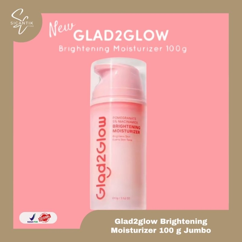 Jual GLAD2GLOW POMEGRANATE 5% BRIGHTENING MOISTURIZER 100 G ...