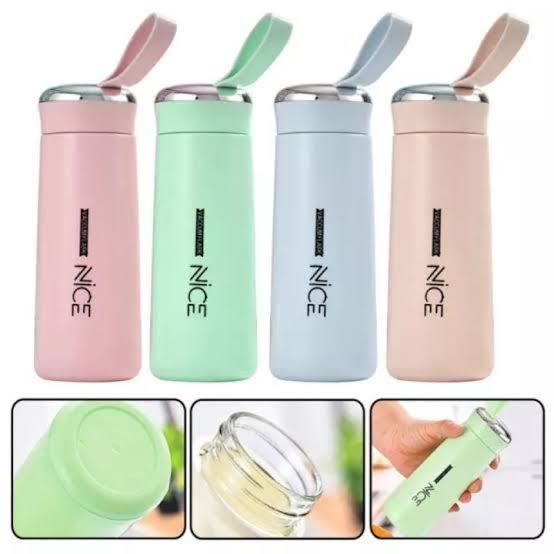 Jual TERMURAH!!! Botol Nice Tumbler Botol Minum Kaca Nice 400ml Botol ...