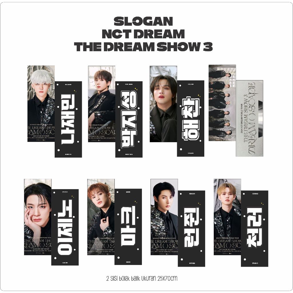 Jual SLOGAN HAND BANNER NCT DREAM Cheering kit | Shopee Indonesia