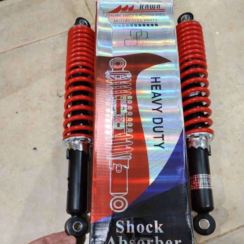Jual Shock BEBAN BERAT 360MM RED kawa sok heavy duty shockbreaker KAWA ...