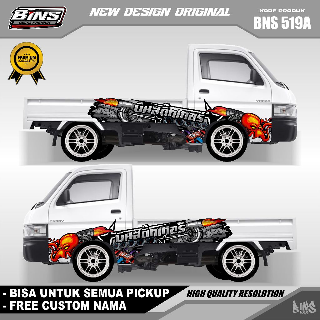 Jual BNS519-DECAL STIKER MOBIL KHUSUS PICKUP NEW CARRY L300 APV ...