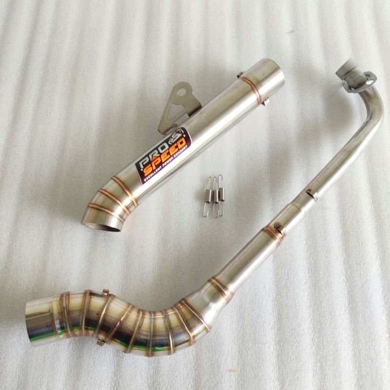 Jual Pro speed canister 51mm super open pipe tube type for wave 100 110 ...