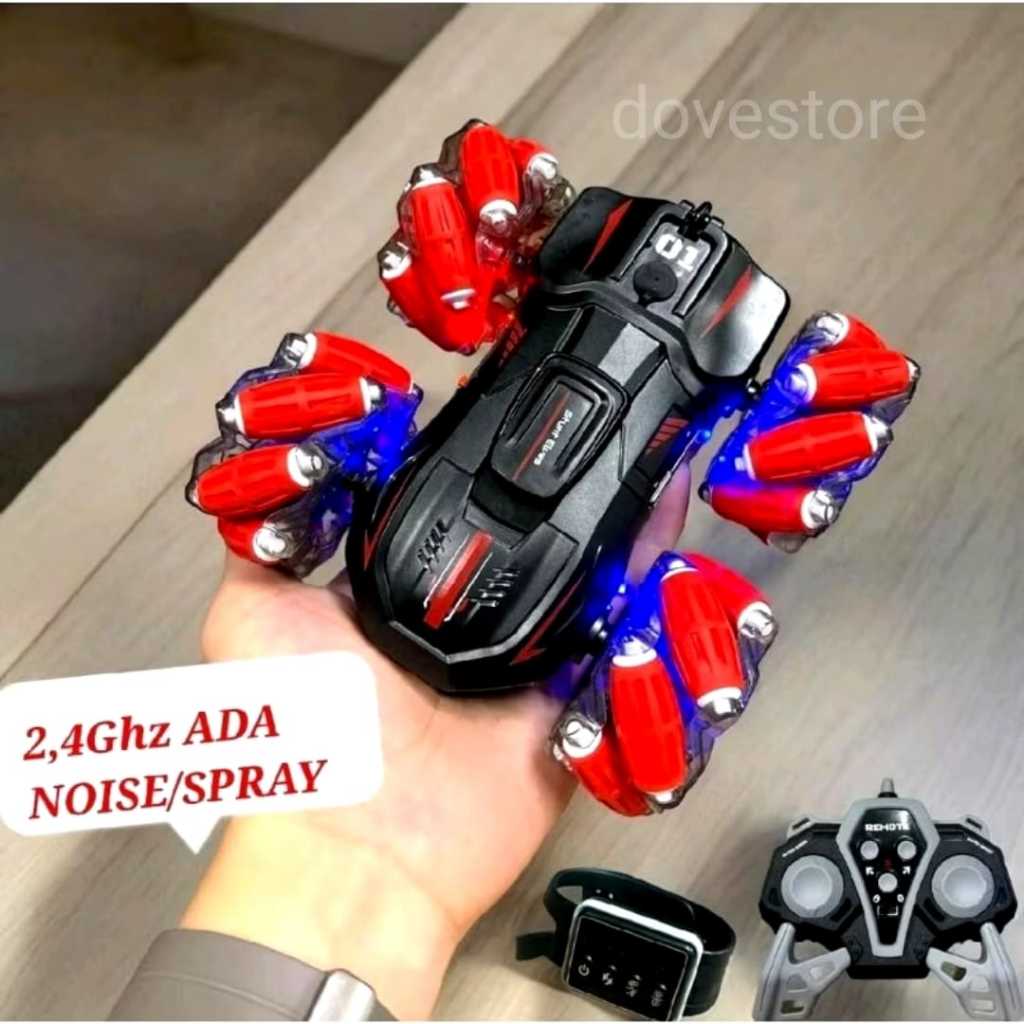 Jual Mainan Anak Mobil RC 4 Wheel Roda 4WD Stunt Vehicle Racing Semprot ...