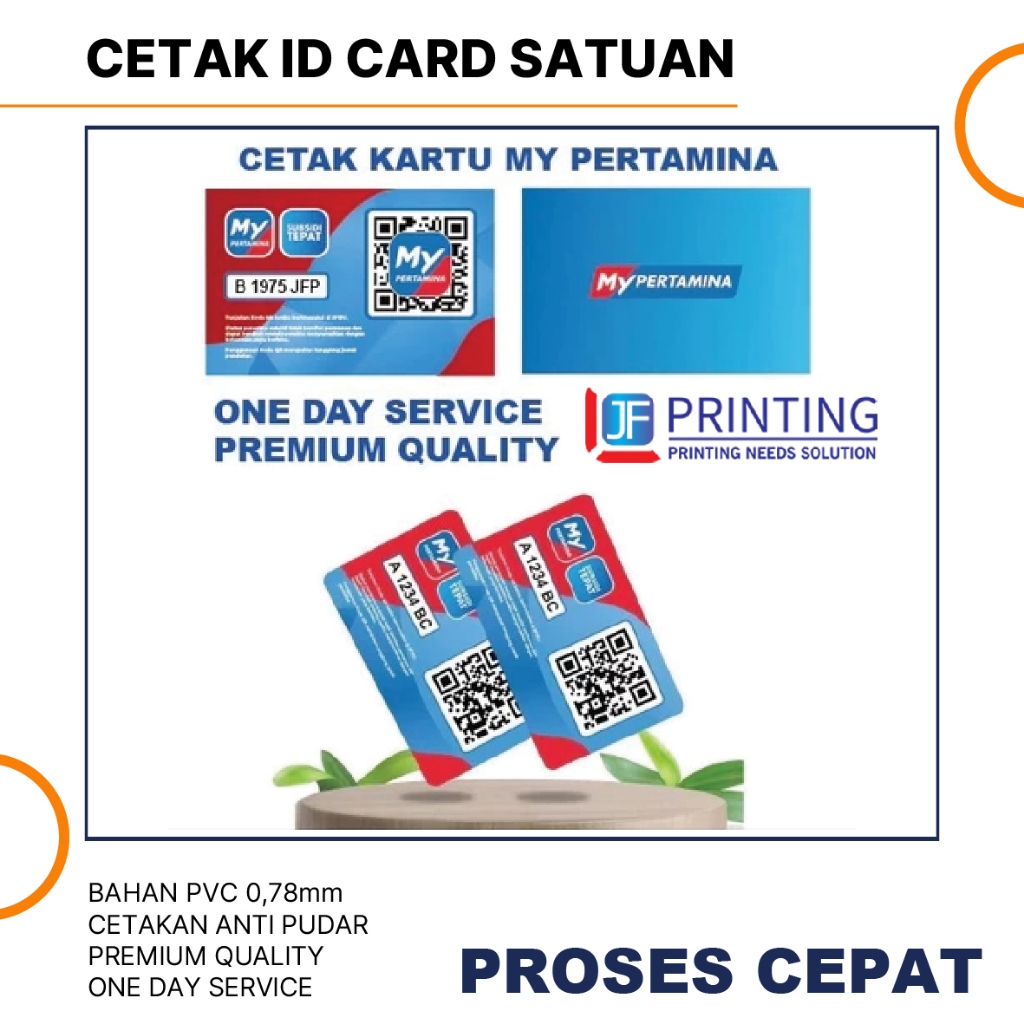 Jual Cetak Kartu My Pertamina/ Barcode Pertamina/ Kartu My Pertamina ...