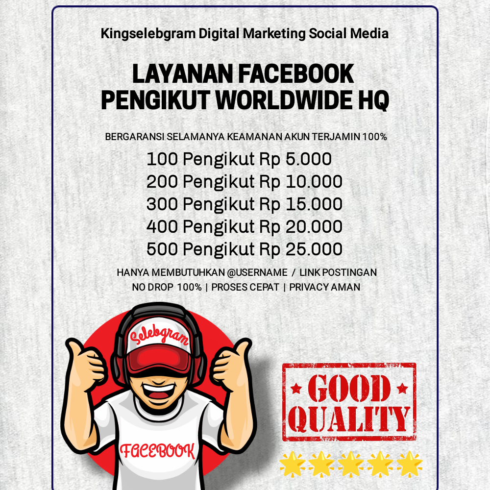 Jual KINGSELEBGRAM - FACEBOOK PENGIKUT NETTO WORLDWIDE PERMANEN NON DROP | Shopee Indonesia
