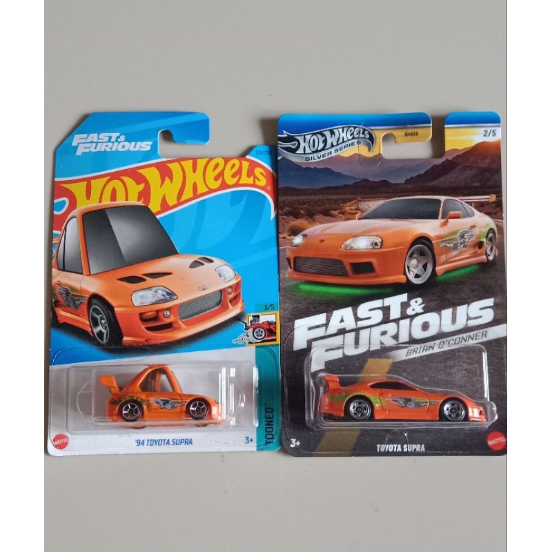 Jual hot wheels fast and furious toyota supra & toyota supra tooned ...