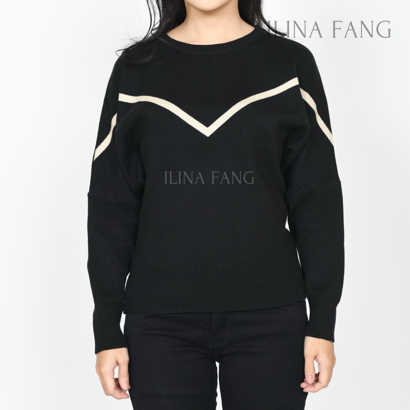 Jual ILINA FANG - Anata Sweater With Batwing (Atasan Wanita Lengan ...