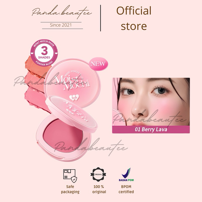 Jual PANDABEAUTEE - BNB BLUSH barenbliss Moist Mochi Paste Powder Blush ...