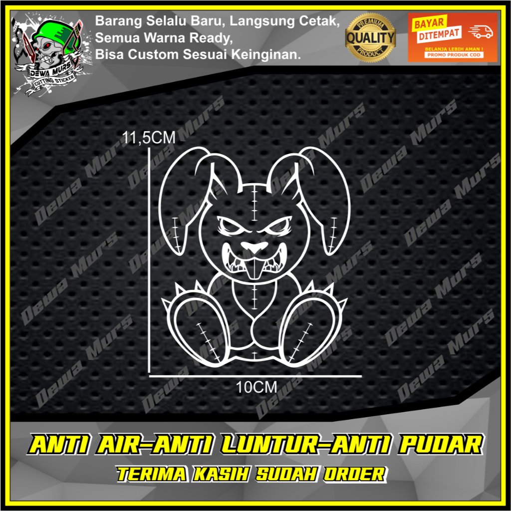 Jual Cutting Sticker BONEKA JAHAT Sticker Cocok Buat Motor Dan Mobil ...