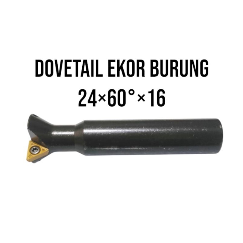 Jual DOVETAIL ENDMILL EKOR BURUNG 24×60°×16 Insert TPMT11 . Dove Tail ...